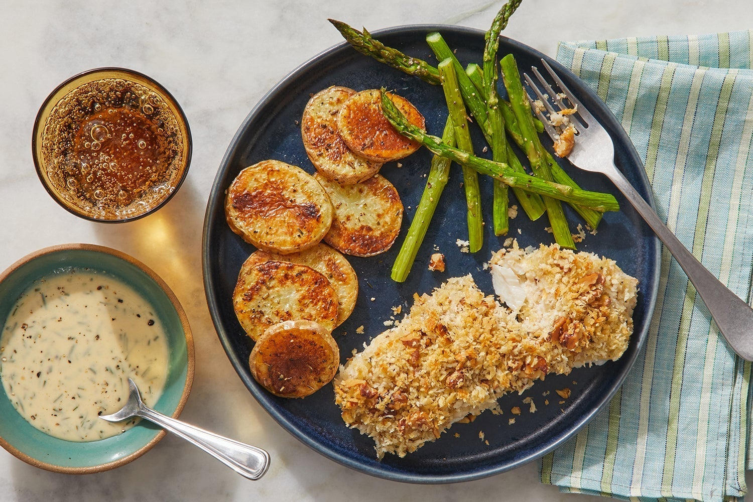 Recipe: Sheet Pan Rosemary-Walnut Crusted Cod with Roasted Potatoes ...