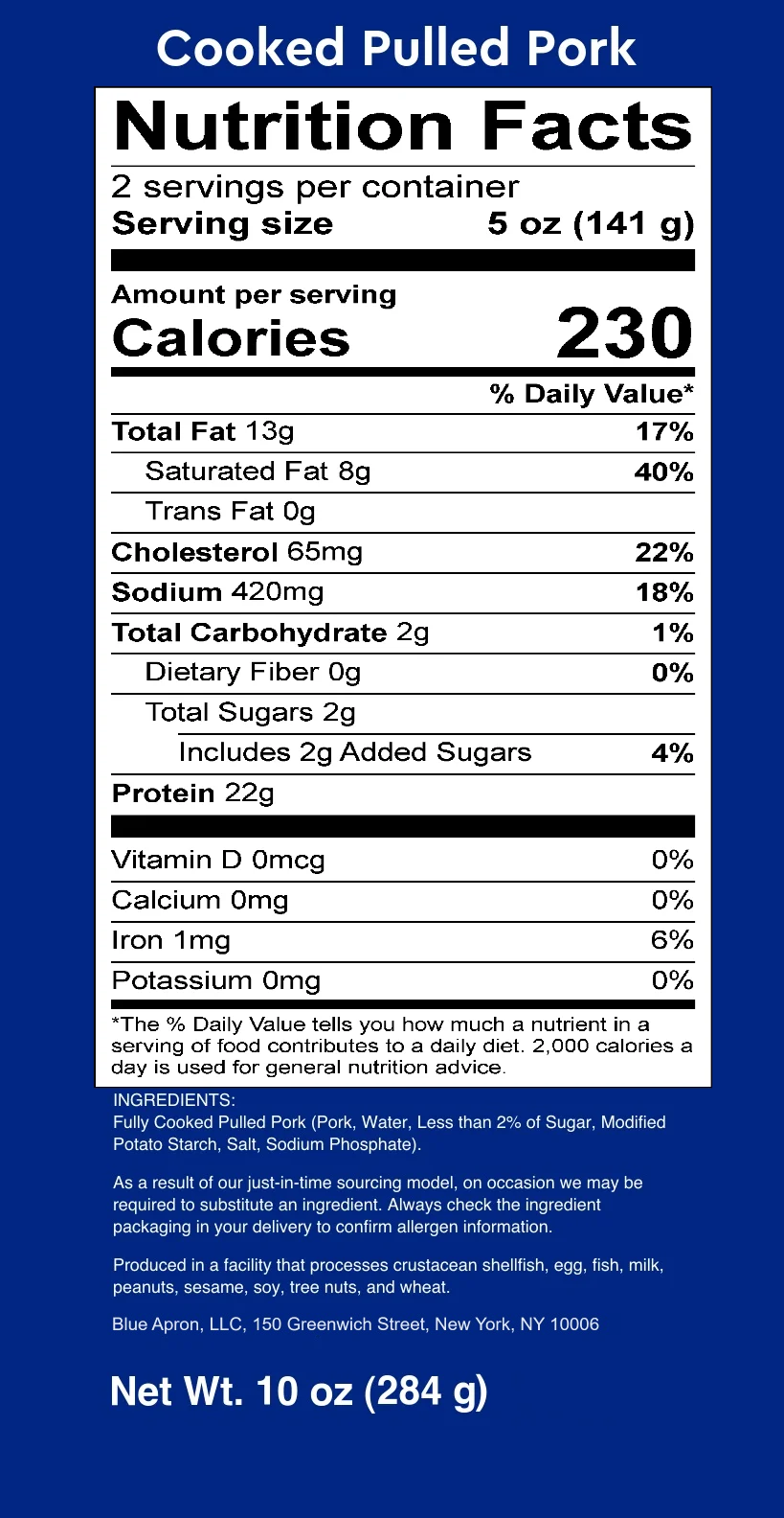 Recipe: Cooked Pulled Pork A La Carte Proteins (photo as prepared ...