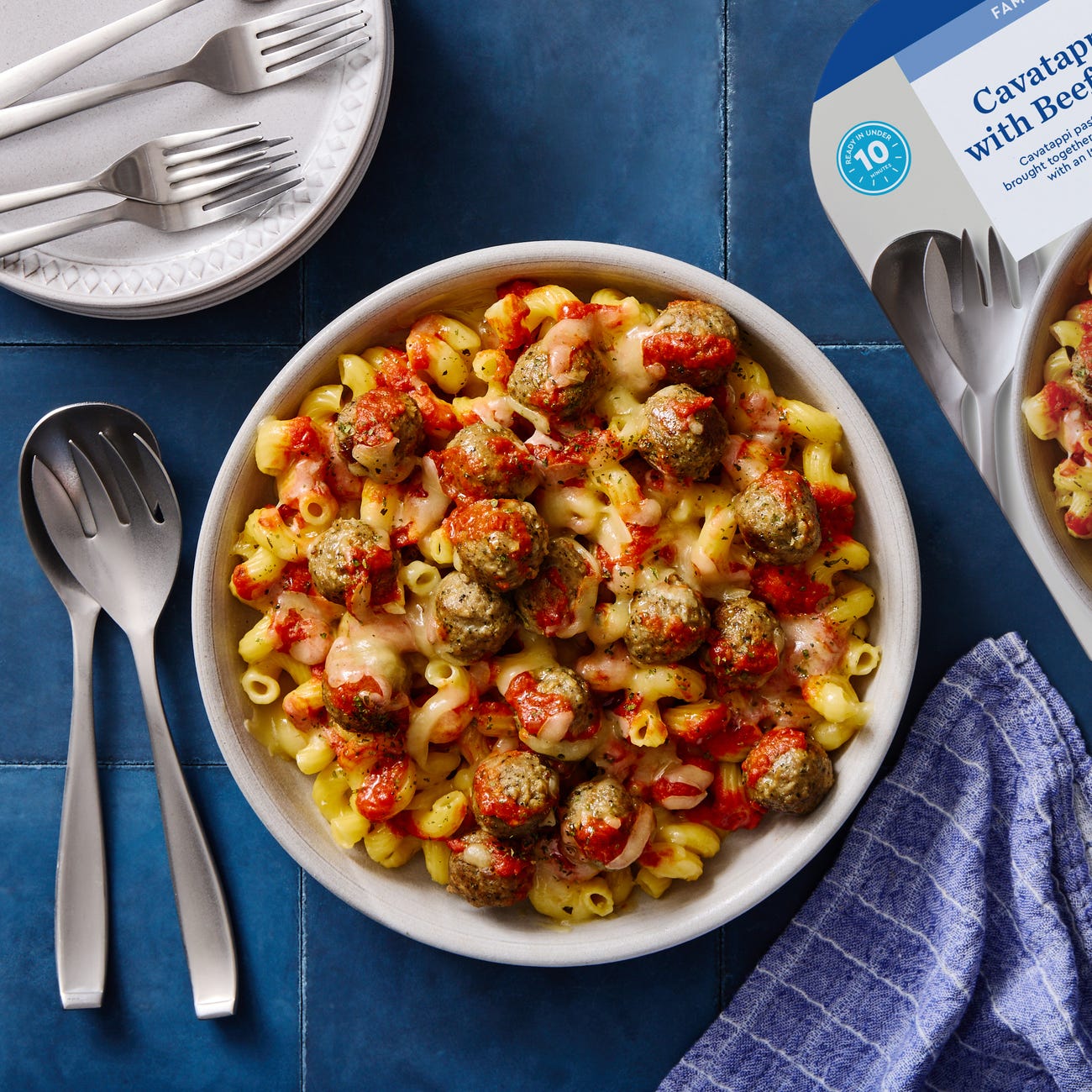 Recipe: Cavatappi Pasta & Beef Meatballs with Parmesan & Mozzarella ...