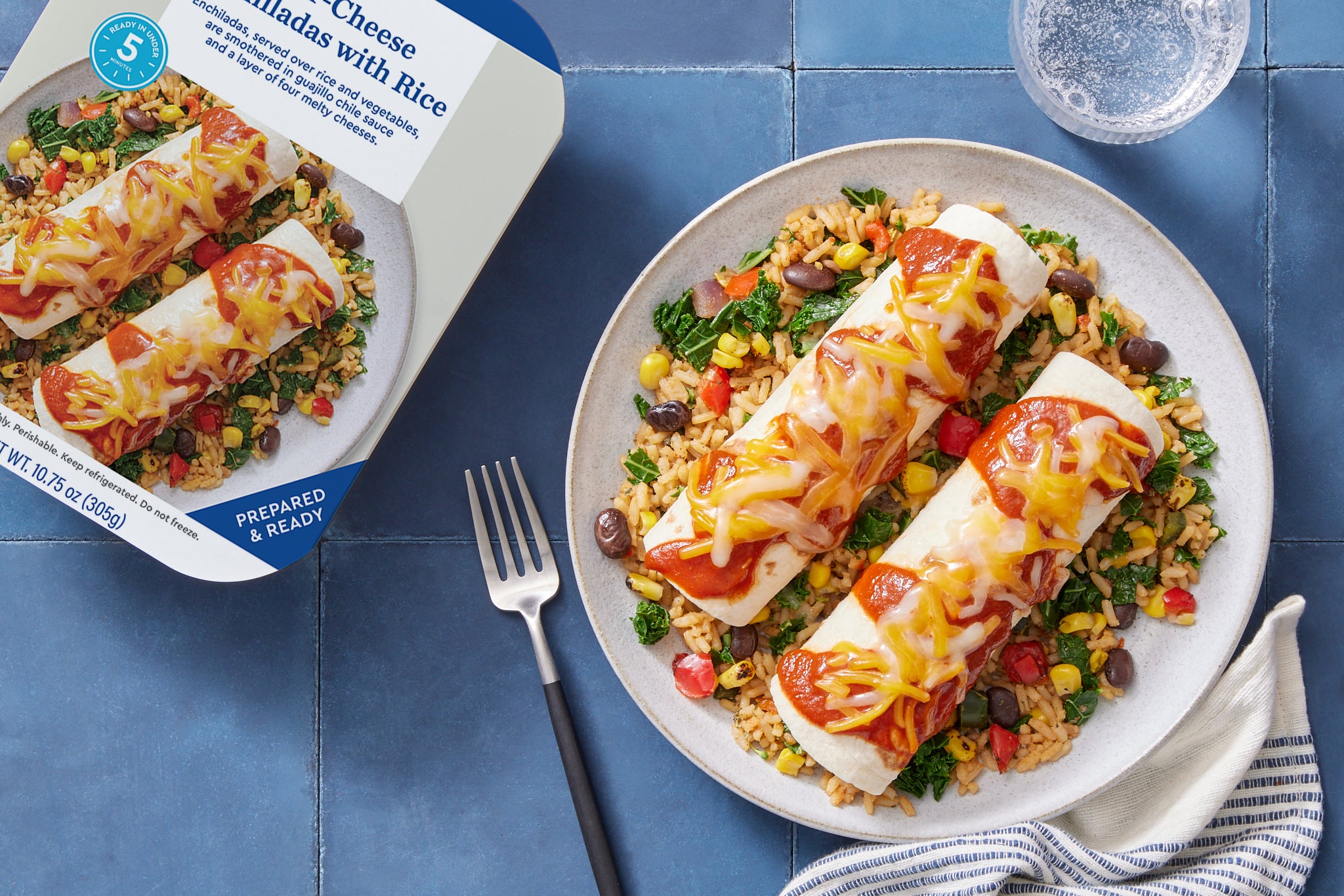 Recipe: Four-Cheese Enchiladas with Rice & Vegetables - Blue Apron