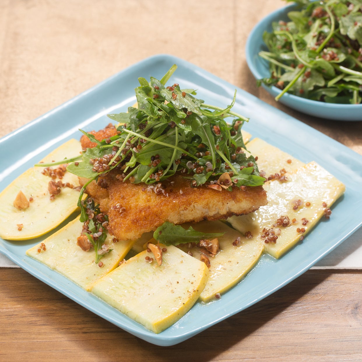 Crispy Cod & Summer Squash