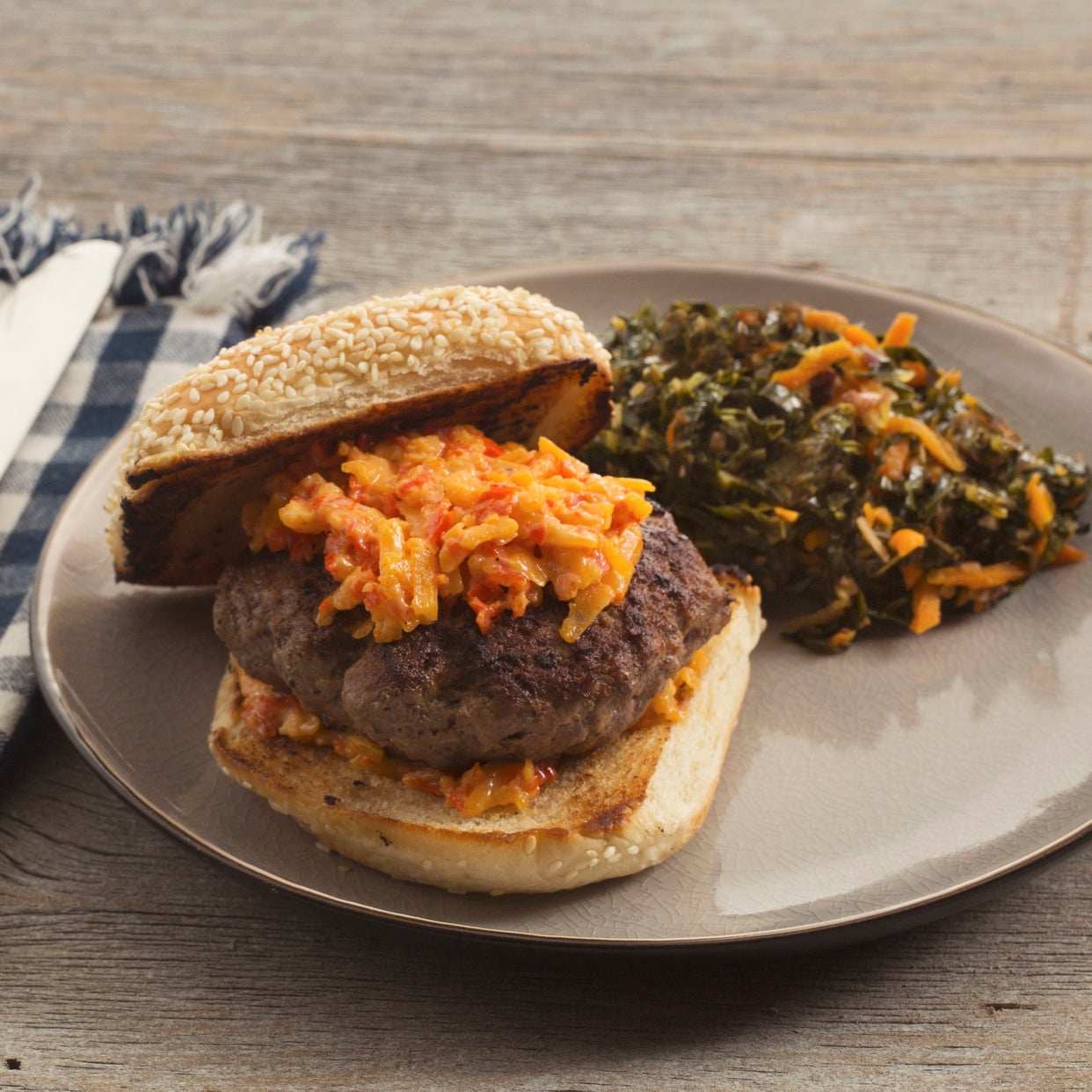 Fresh Pimento Cheeseburgers