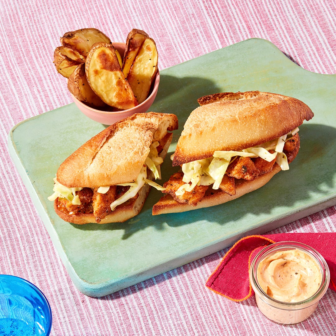 New Orleans-Inspired Chicken Po’ Boys