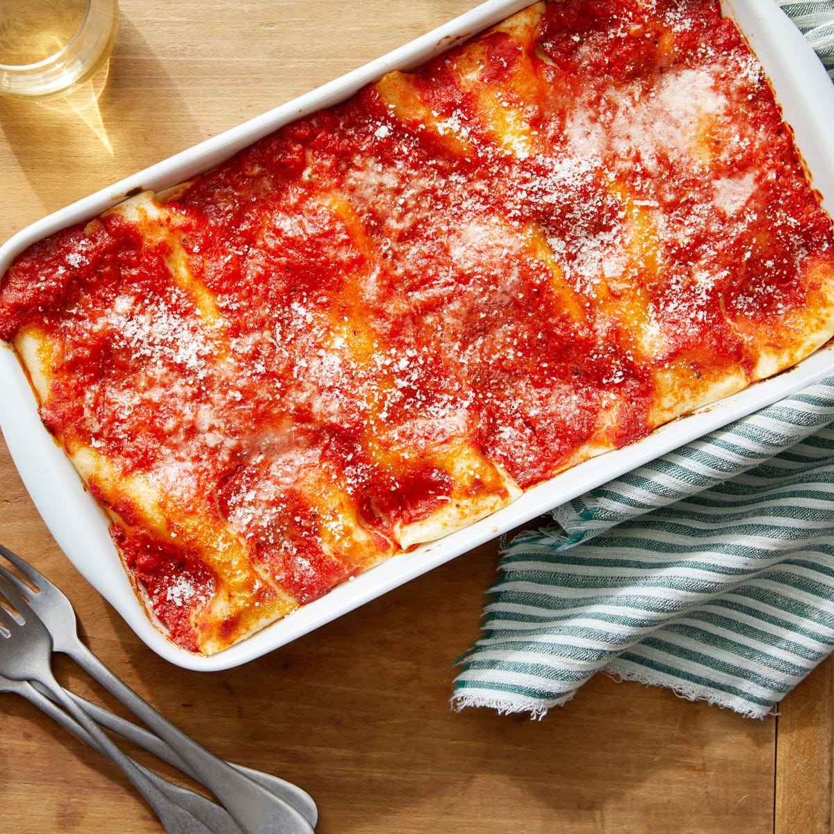 Recipe: Broccoli & Ricotta Cannelloni with Spicy Tomato Sauce - Blue Apron
