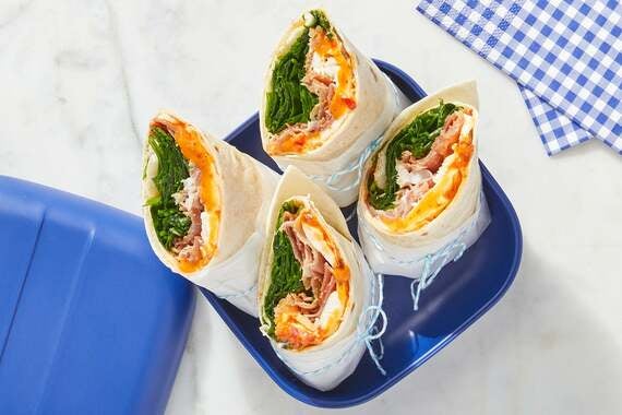 Recipe: Prosciutto & Mozzarella Wraps with Spinach & Spicy Fig Mayo ...