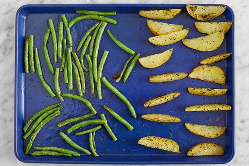 Recipe Sheet Pan Cheesy Harissa Chicken With Potatoes Green Beans