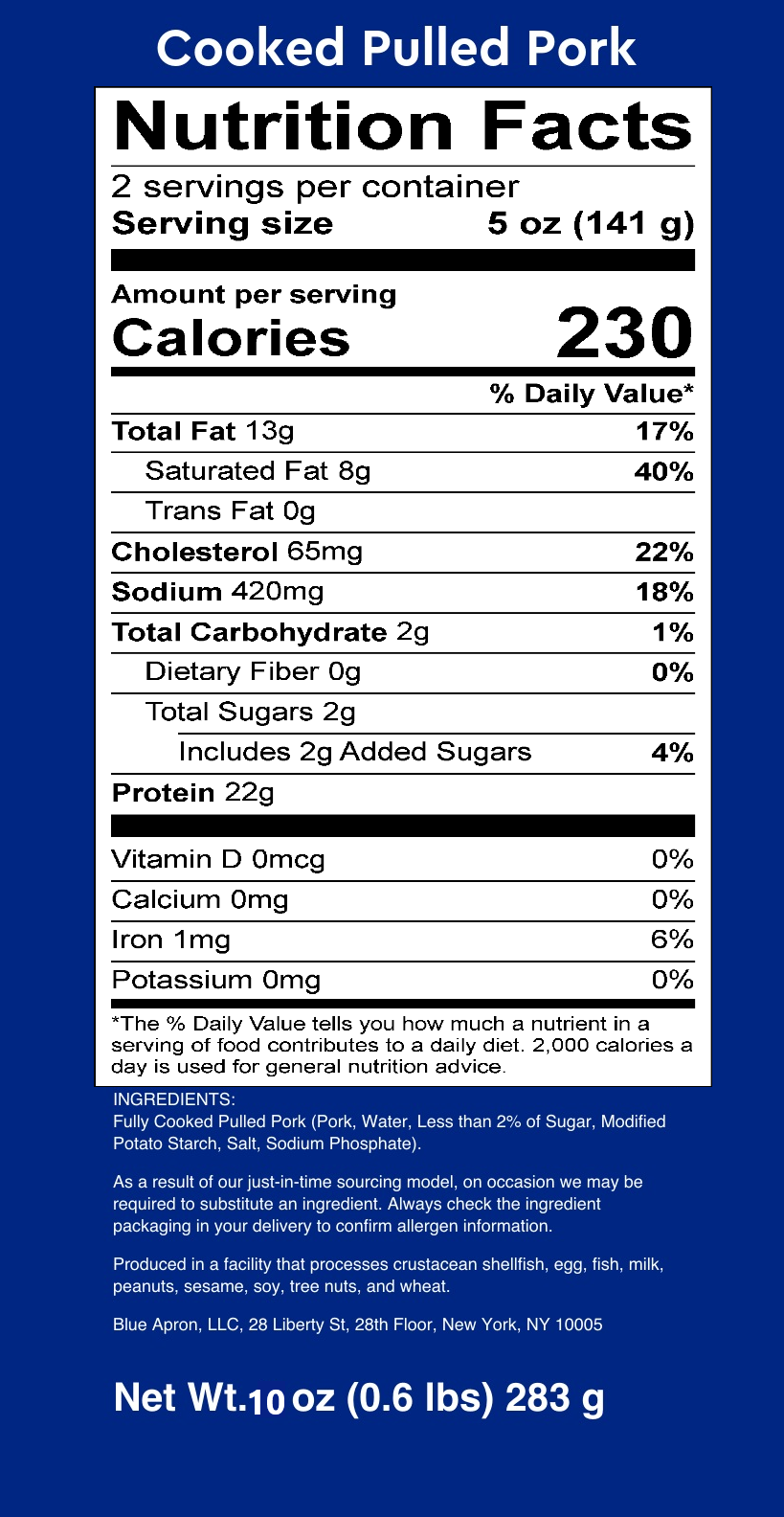 Recipe: Cooked Pulled Pork A La Carte Proteins (photo as prepared ...
