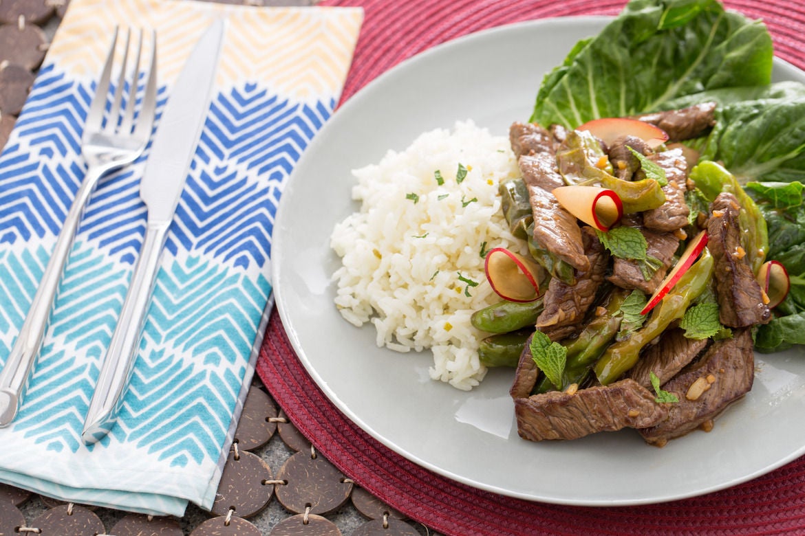 Recipe: Vietnamese-Style "Shaking" Beef with Lime-Jasmine Rice ...
