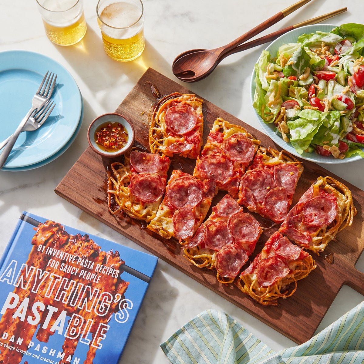 Recipe: Pasta Pizza Inspired by Dan Pashman's Anything's Pastable ...